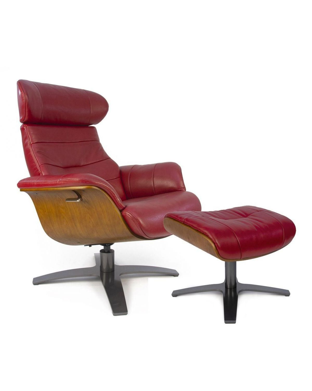 Ensemble fauteuil de relaxation Design + pouf assortis