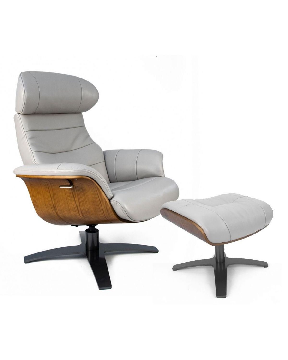 Ensemble fauteuil de relaxation Design + pouf assortis