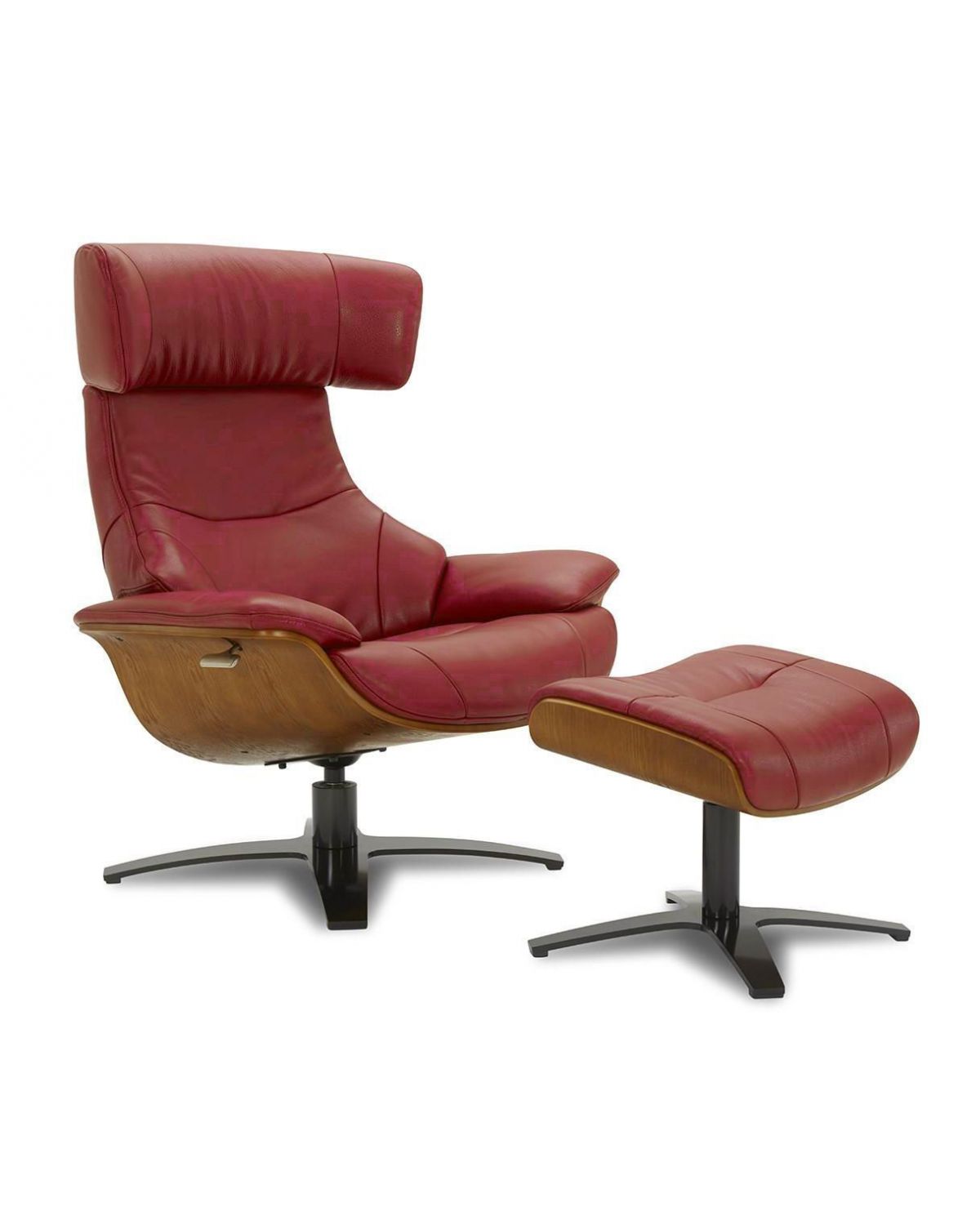 Ensemble fauteuil de relaxation Design + pouf assortis