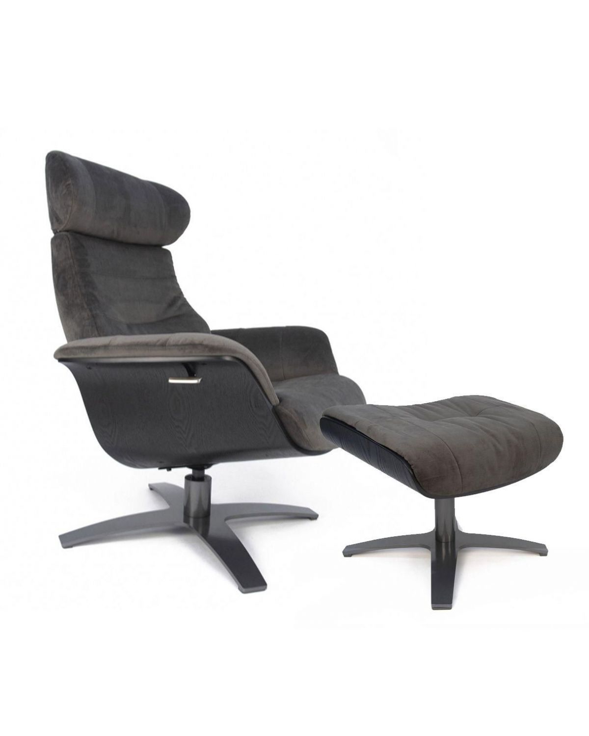 Ensemble fauteuil de relaxation Design + pouf assortis